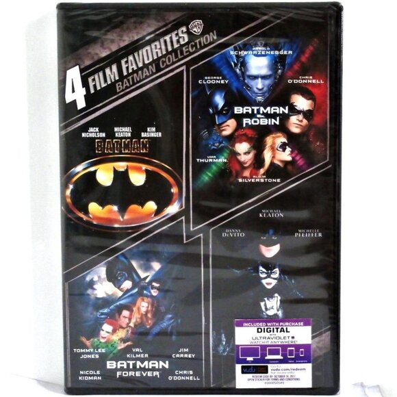 Warner Bros. | Media | 4 Film Favorites Dvd Batman Batman Robin Batman ...